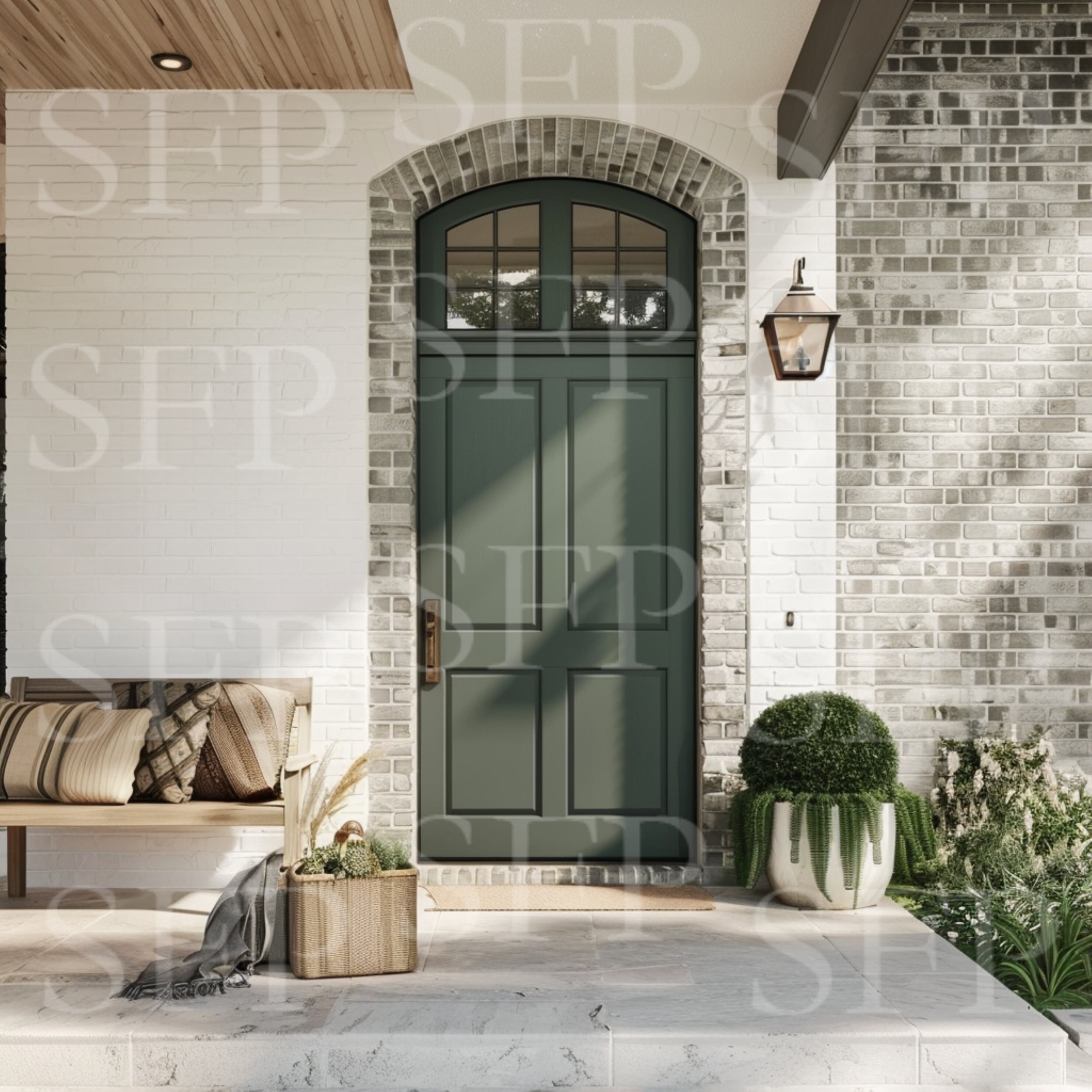 Rustic Farmhouse Exterior Door Art Mockup 424 - Etsy