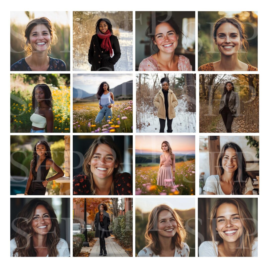 License Free Photo Image Placeholders - Young Adults Casual Package - Etsy