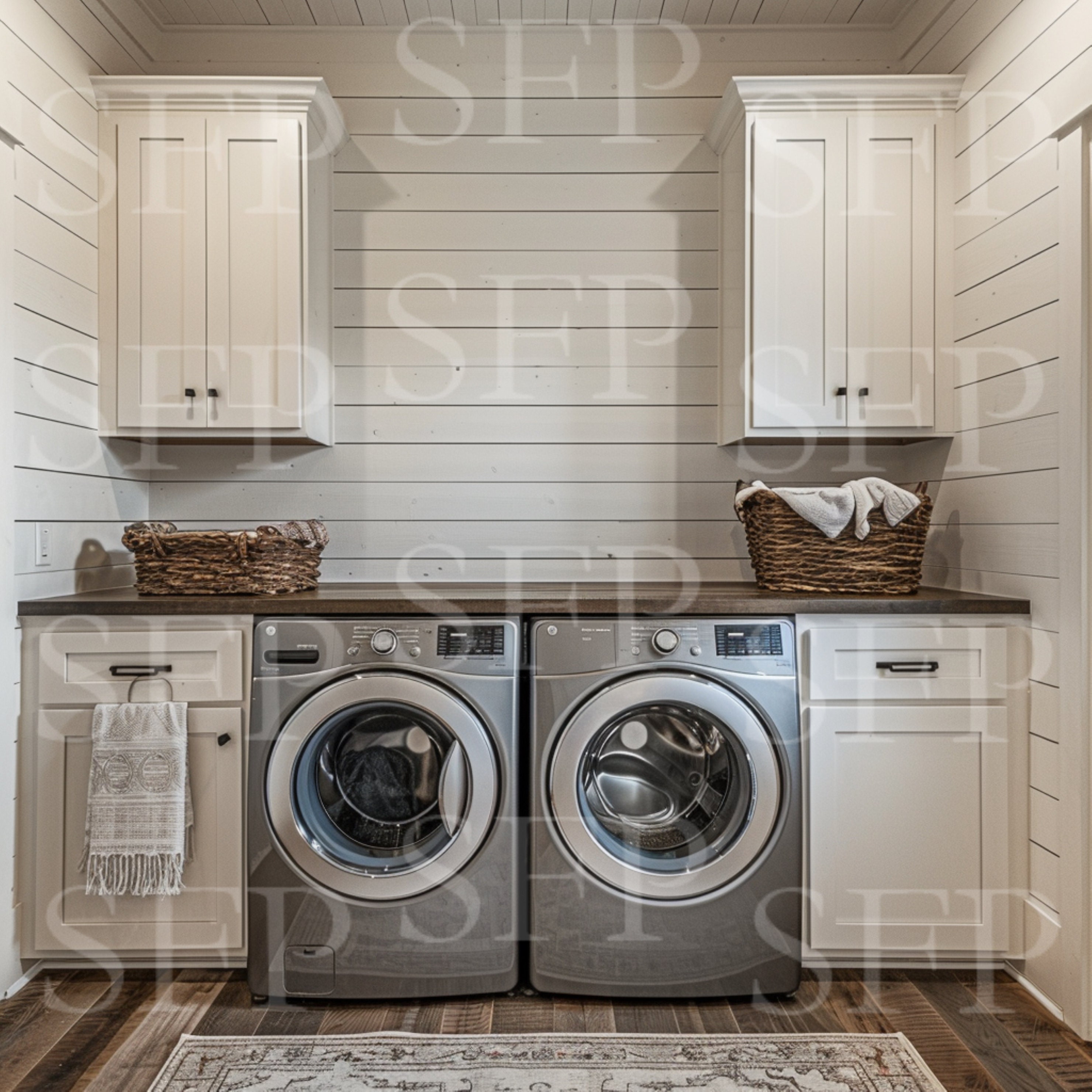 Rustic Farmhouse Laundry Room Mockup 376 - Etsy
