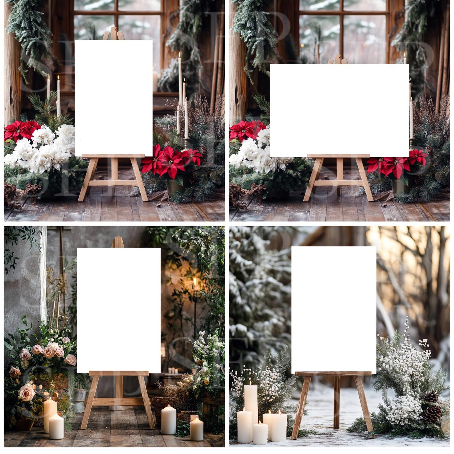 50 Wedding Sign Easel Mockup Package Wedding Stationery Mockup - Etsy