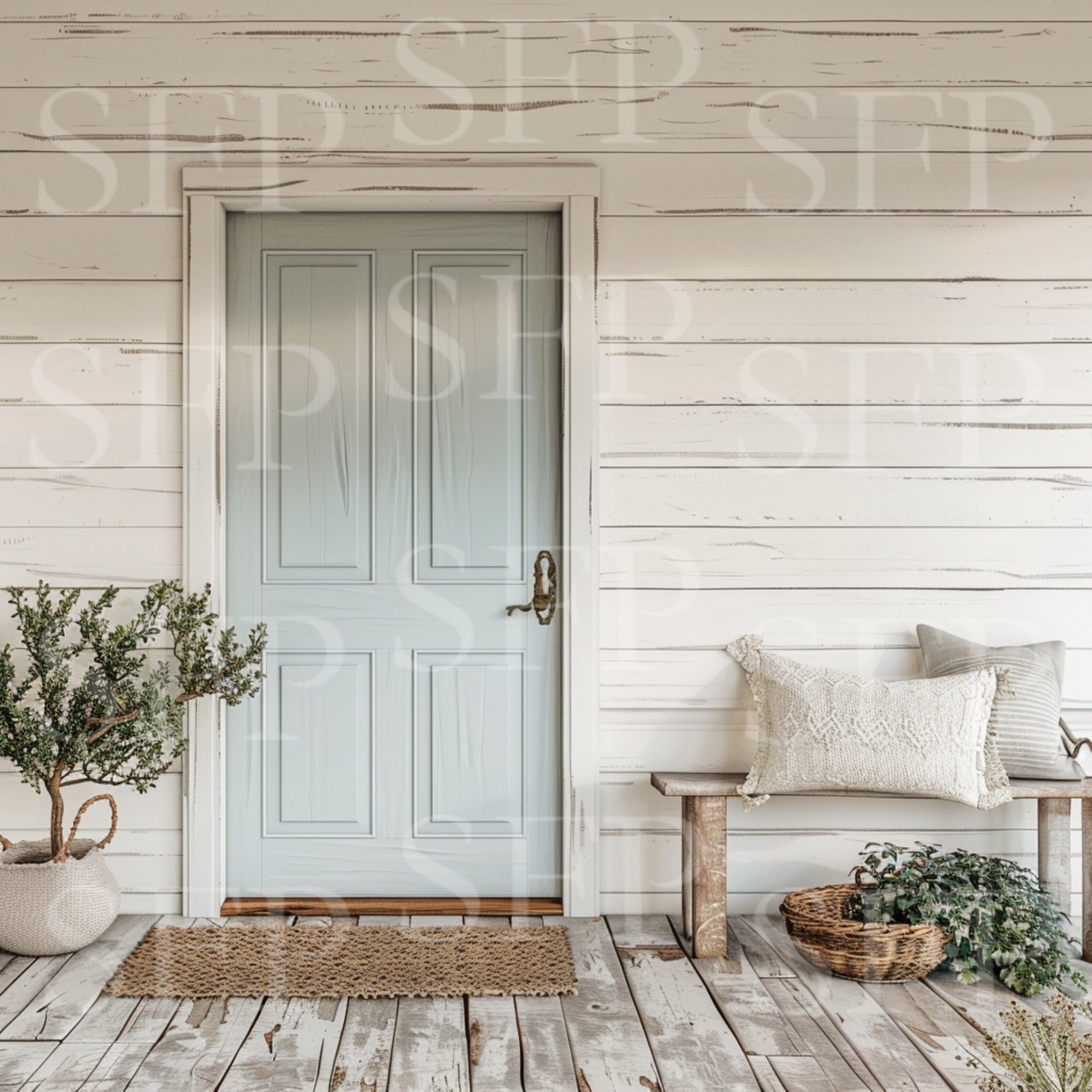 Rustic Farmhouse Exterior Door Art Mockup 276 - Etsy