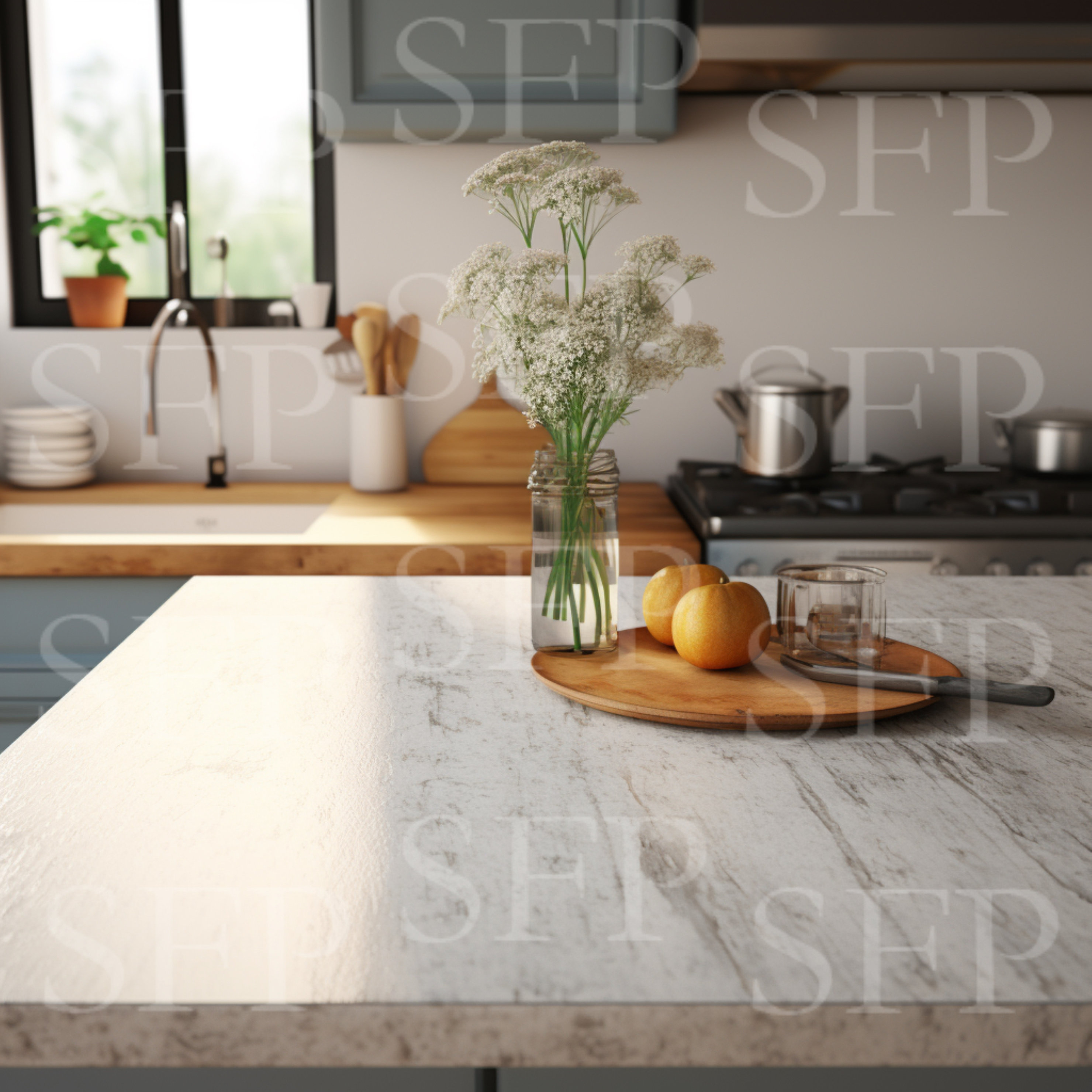 Rustic Farmhouse Kitchen Counter Mockup 217 - Etsy