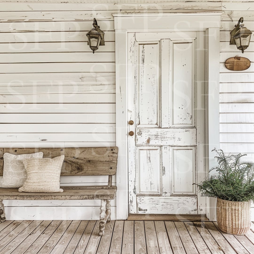 Rustic Farmhouse Exterior Door Art Mockup 283 - Etsy