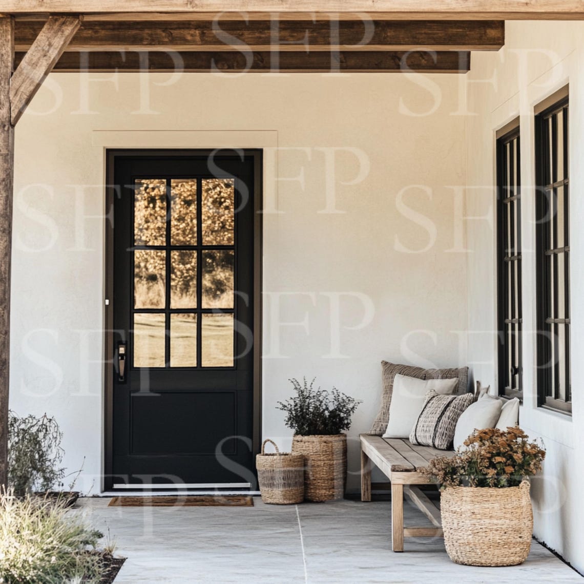 Rustic Farmhouse Exterior Door Art Mockup 489 - Etsy