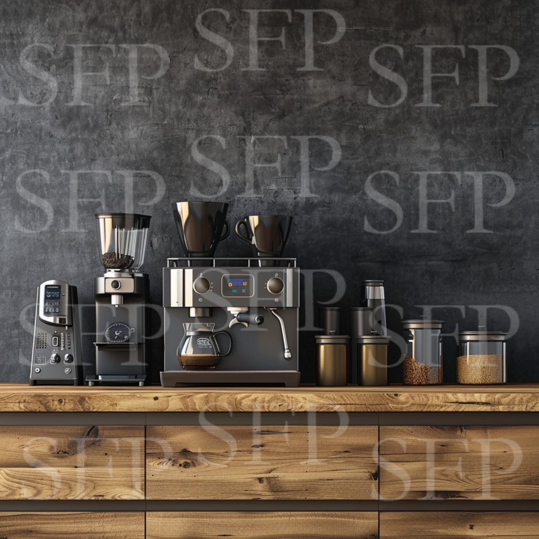 Rustic Farmhouse Coffee Bar Mockup 390 - Etsy