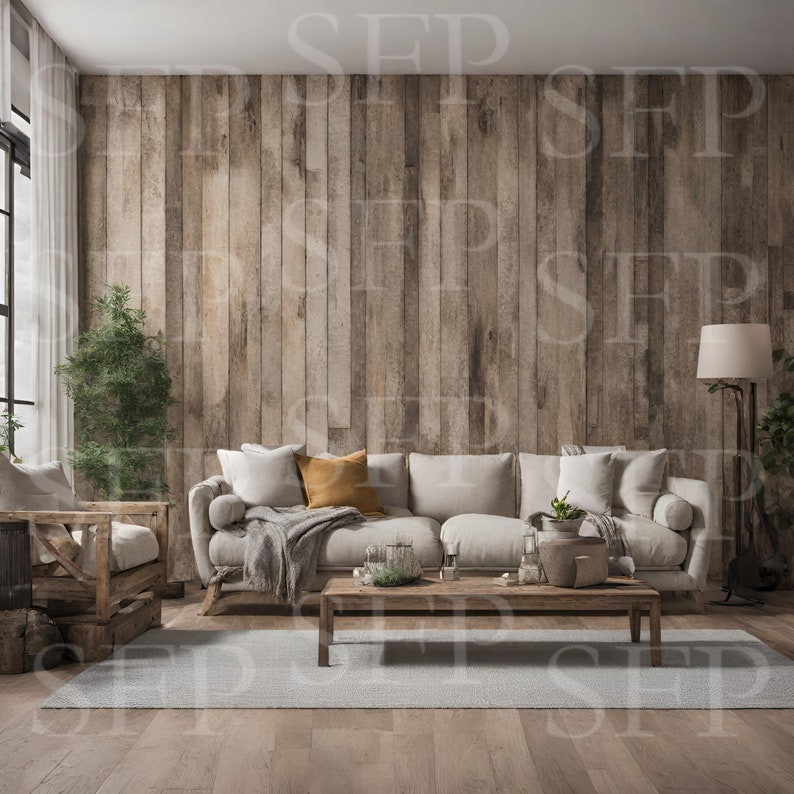 Rustic Farmhouse Living Room Wall Art Mockup 219 - Etsy