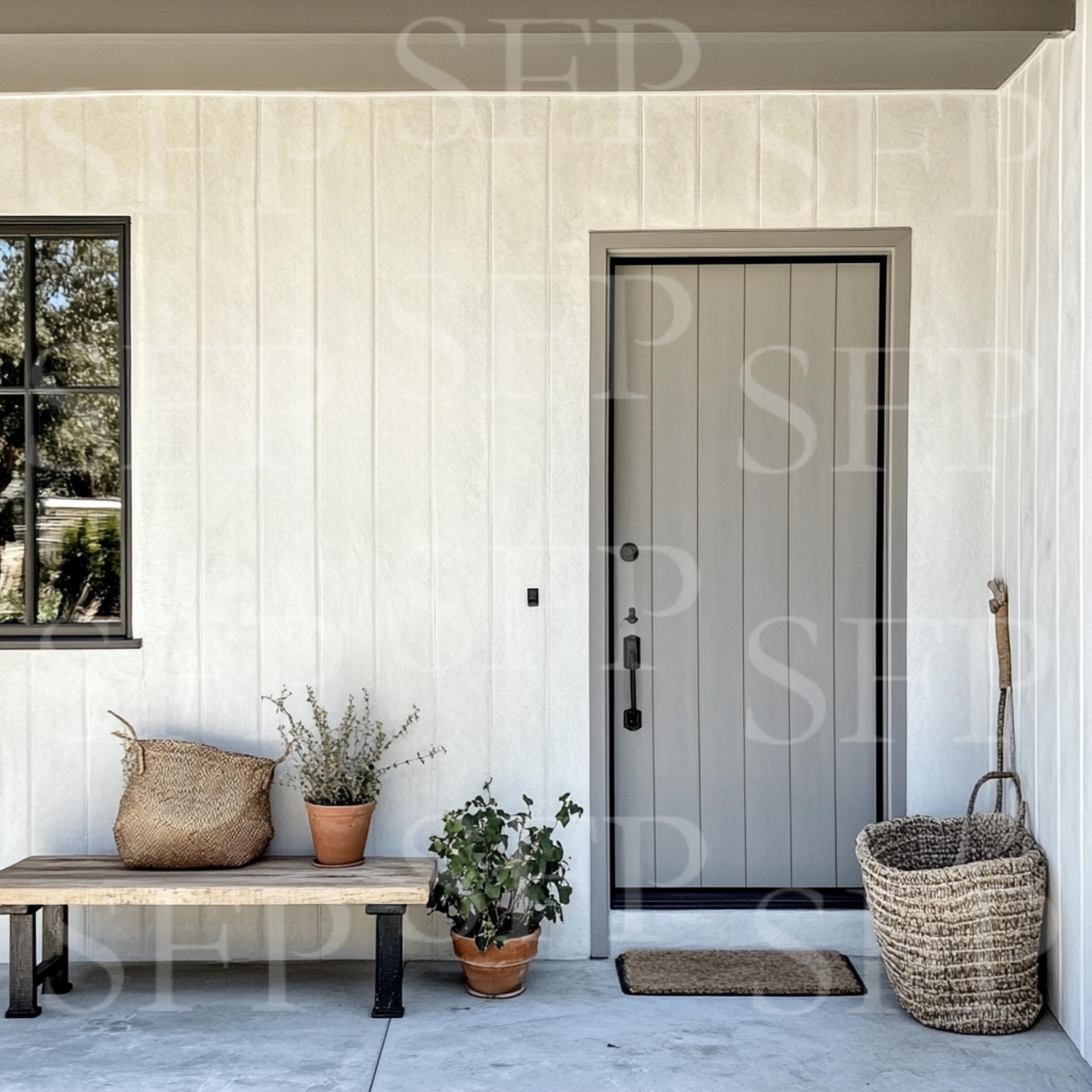 Rustic Farmhouse Exterior Door Art Mockup 492 - Etsy