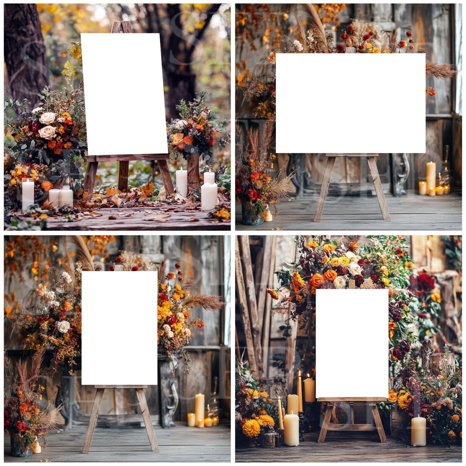 50 Wedding Sign Easel Mockup Package Wedding Stationery Mockup - Etsy