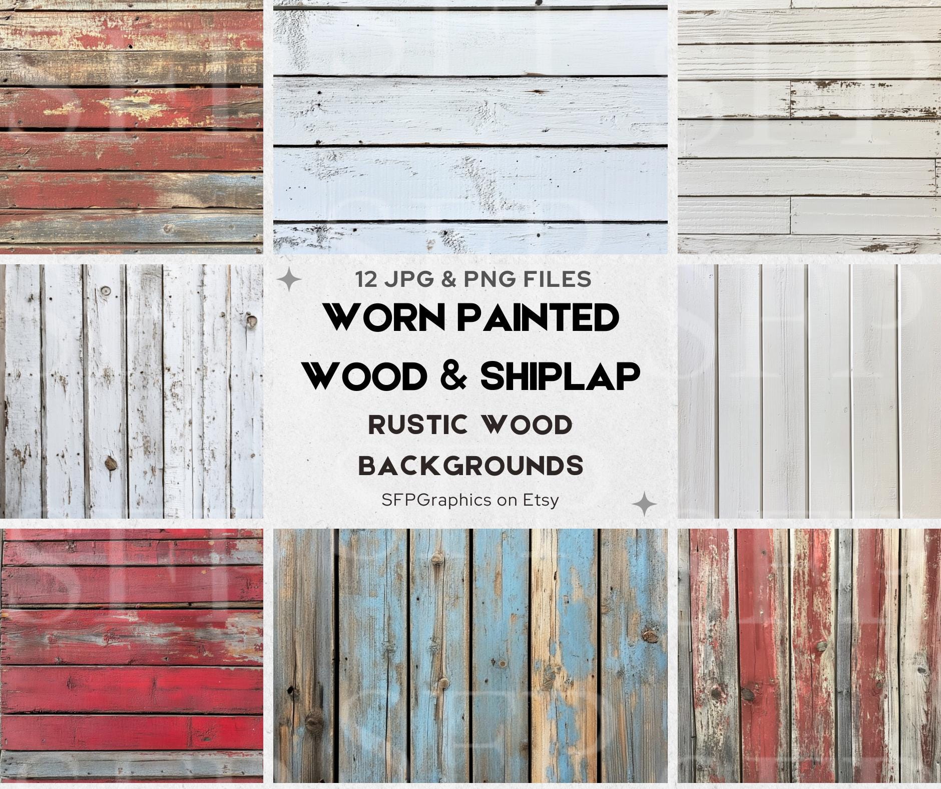 Weathered Painted Wood & Shiplap Backgrounds Weathered Wood Backgrounds ...