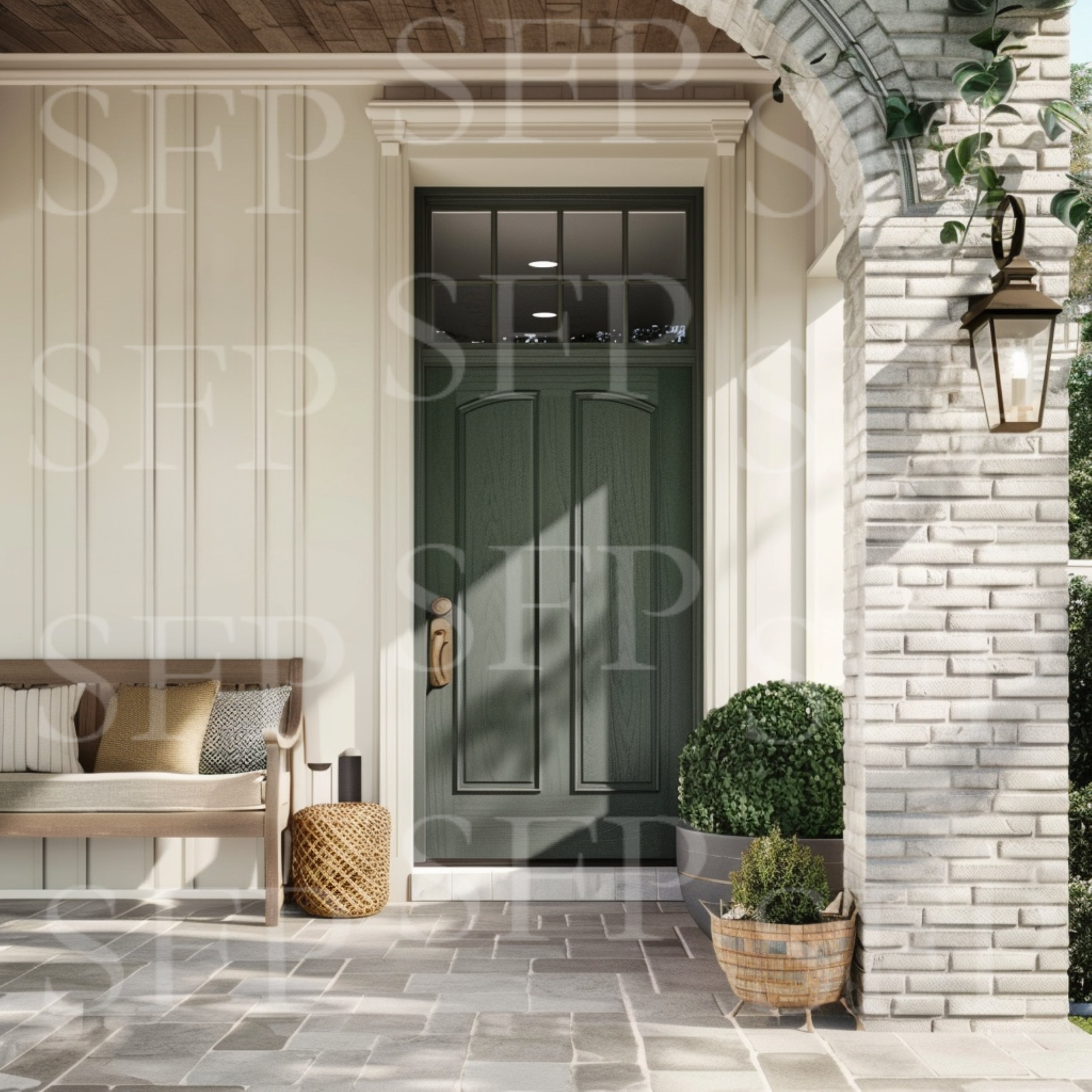 Rustic Farmhouse Exterior Door Art Mockup 425 - Etsy