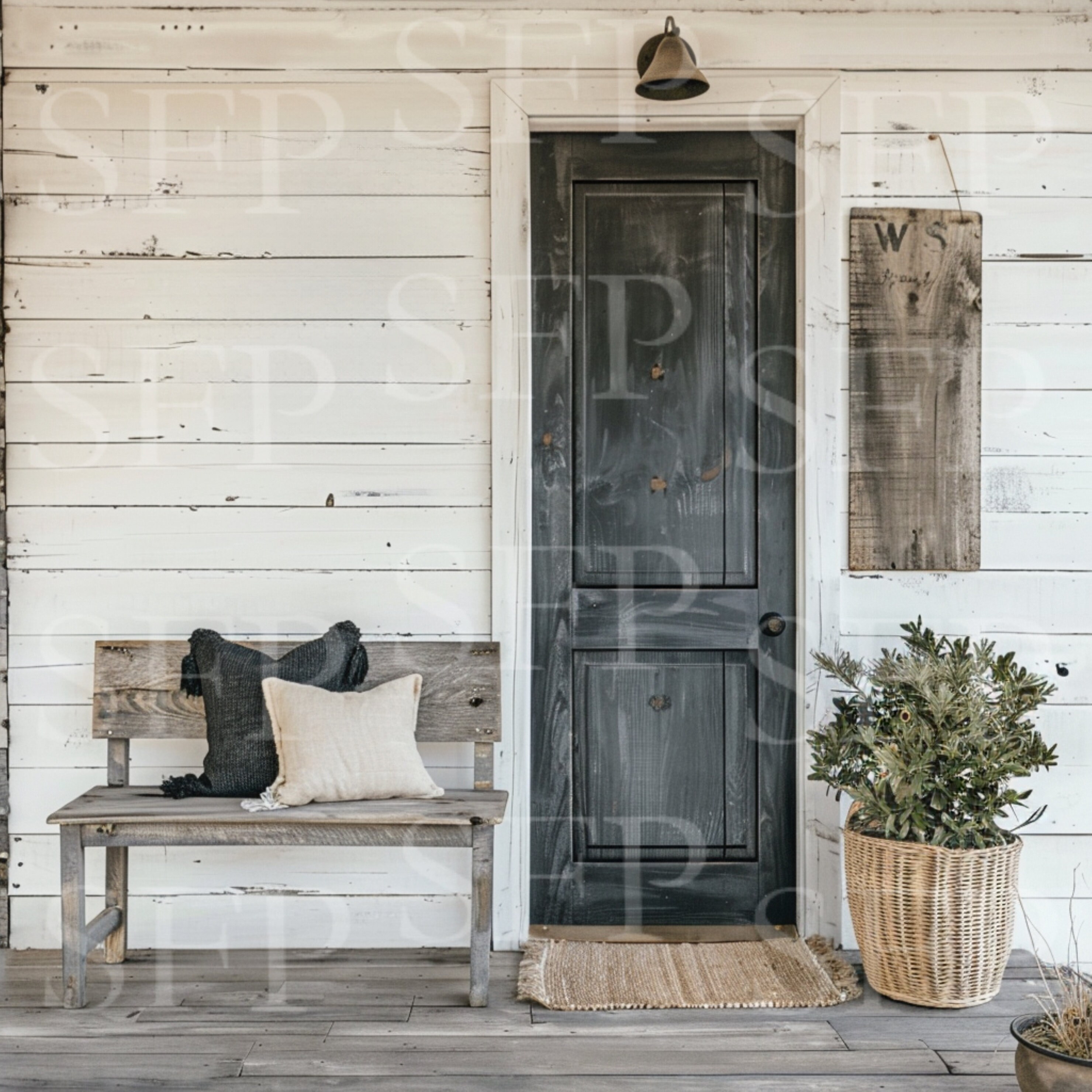 Rustic Farmhouse Exterior Door Art Mockup 271 - Etsy