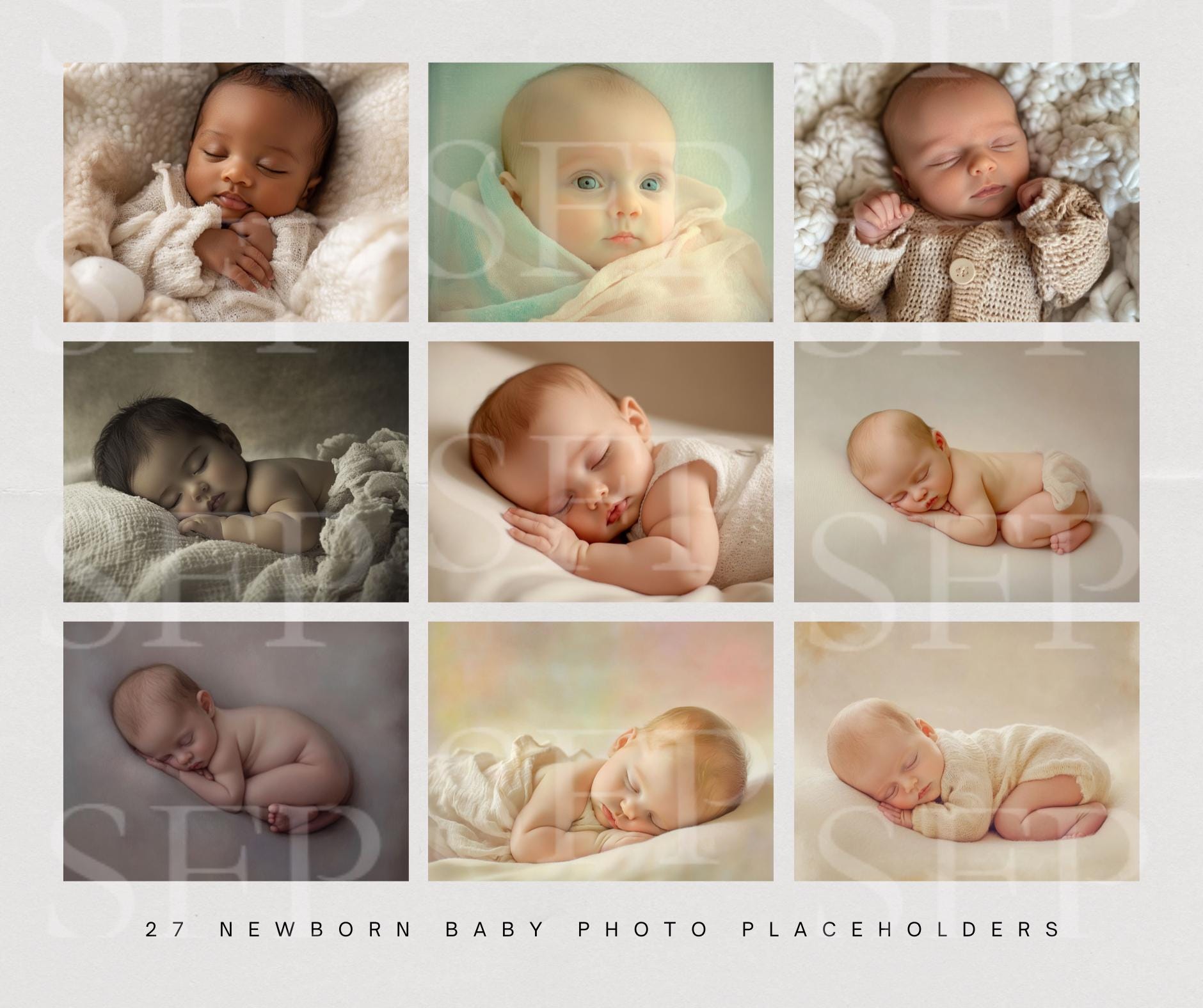 License Free Photo Image Placeholders - Newborn Baby Package 1 - Etsy