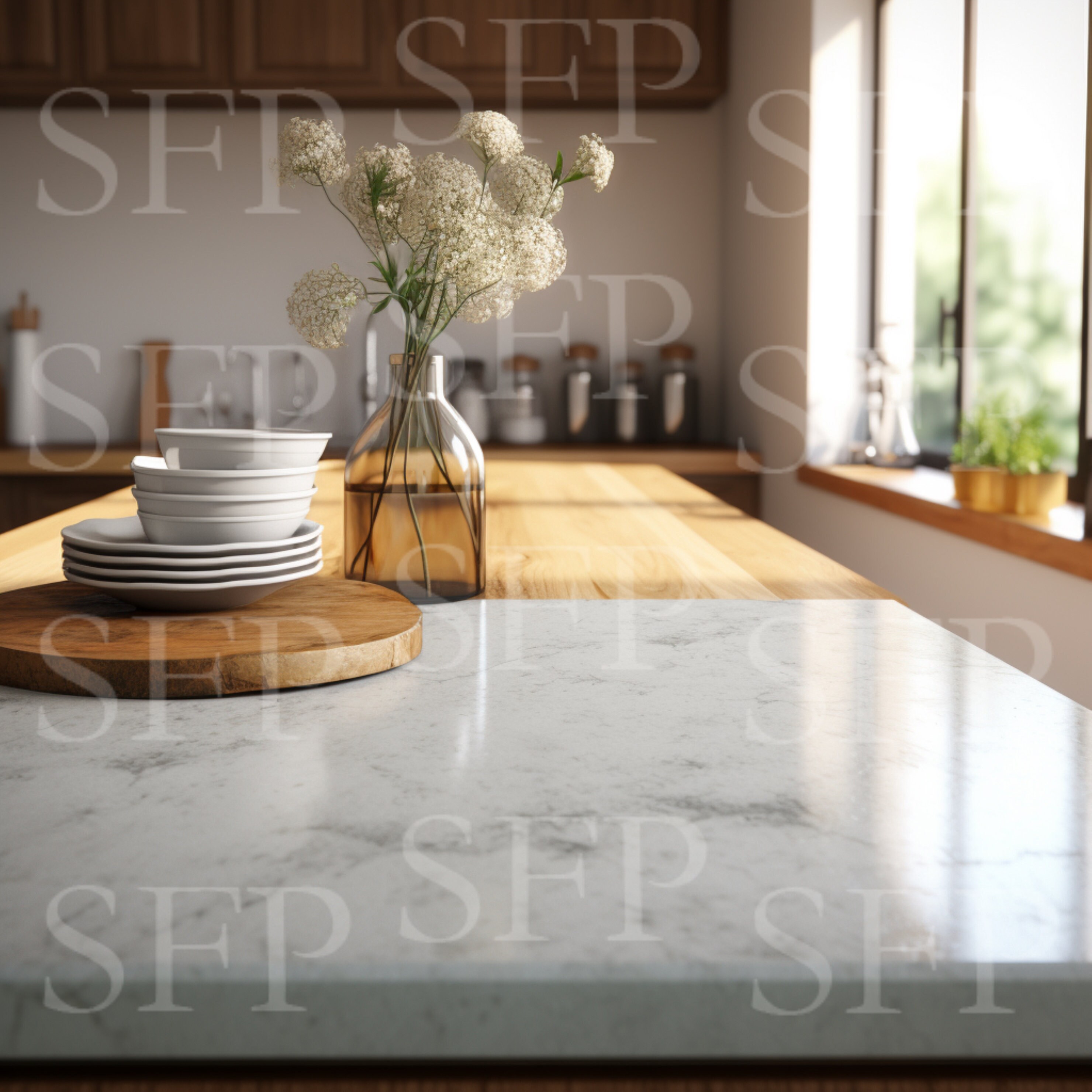 Rustic Farmhouse Kitchen Counter Mockup 220 - Etsy