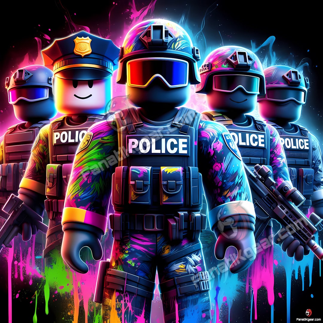 Roblox Print, Roblox Swat Team, Roblox Birthday Gifts, Ro blox print ...