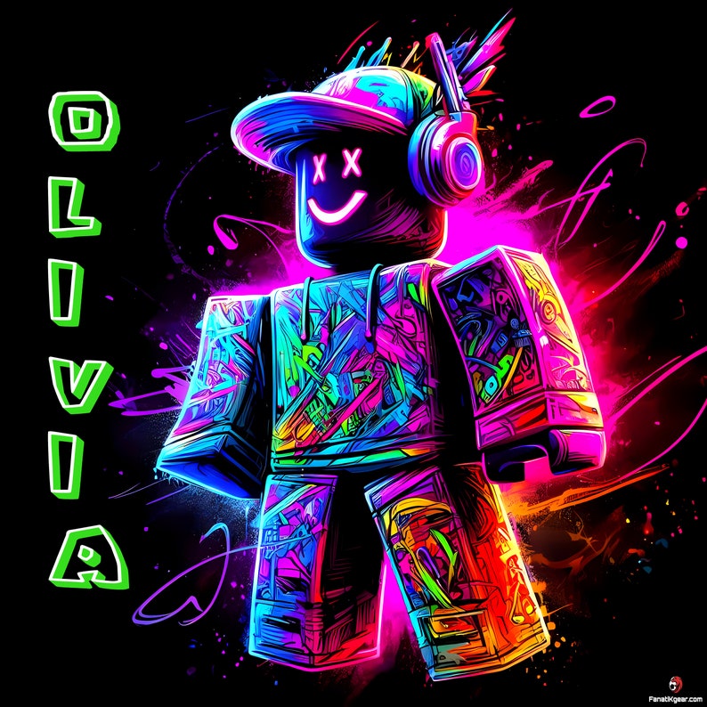 Customized Roblox Poster, Roblox Print, Personalized Roblox Print ...