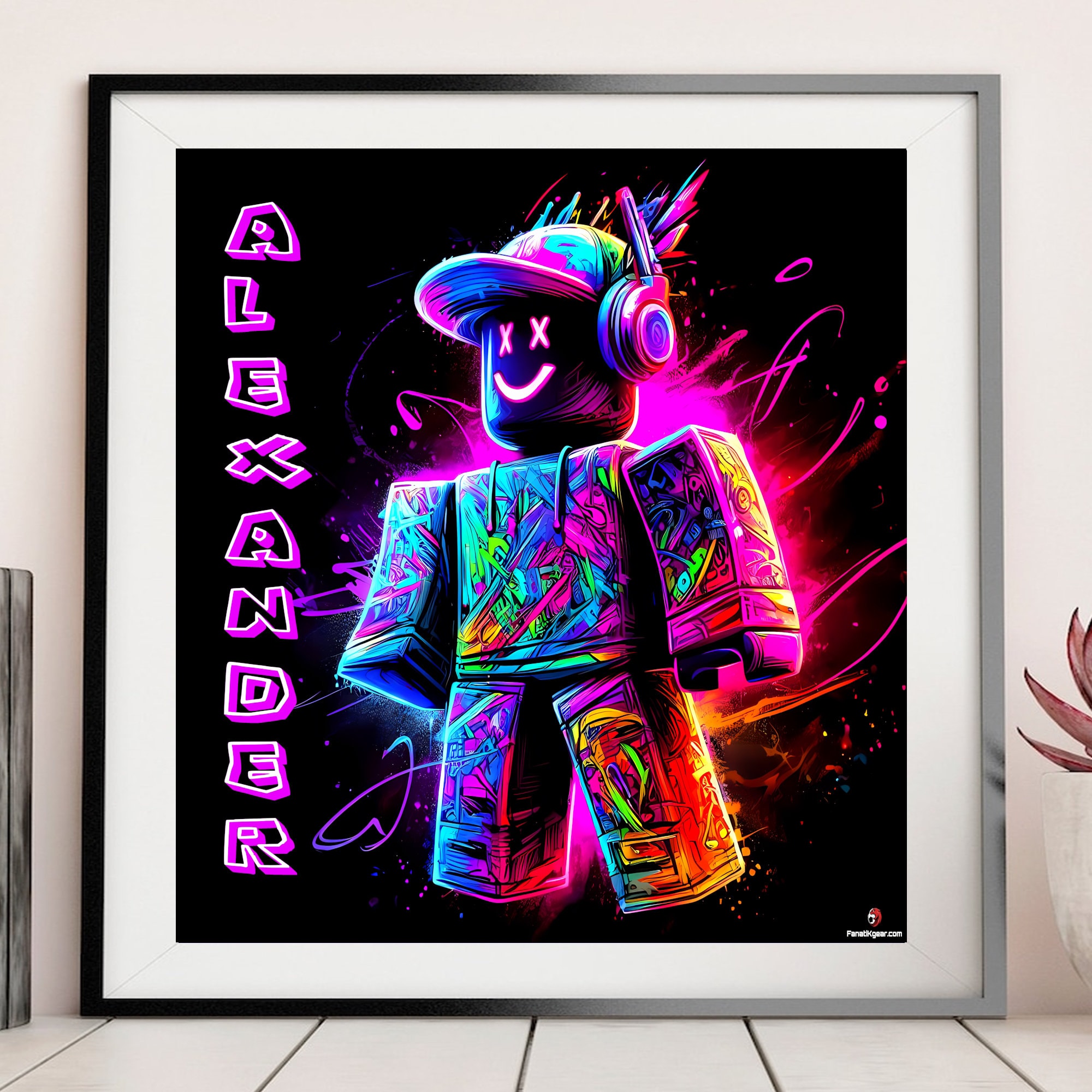 Customized Roblox Poster, Roblox Print, Personalized Roblox Print ...