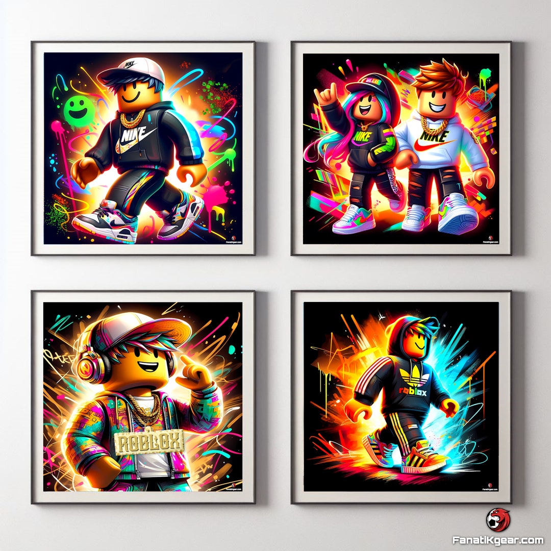 Roblox Bundle Gifts, Roblox Digital Print, Roblox for Kids, Roblox Set ...