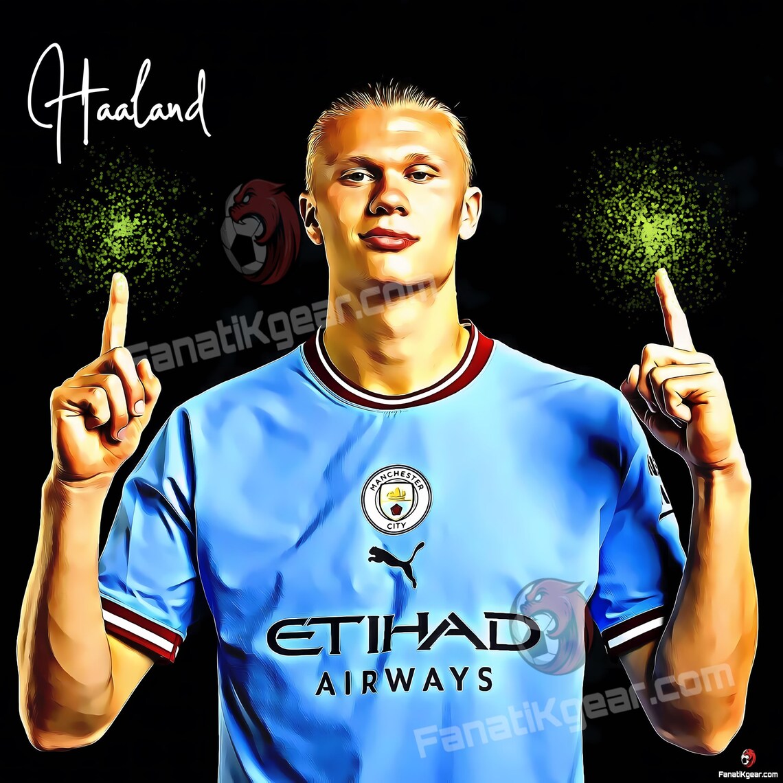 Erling Haaland Print, Printable Haaland Poster, Norway Soccer, Haaland ...