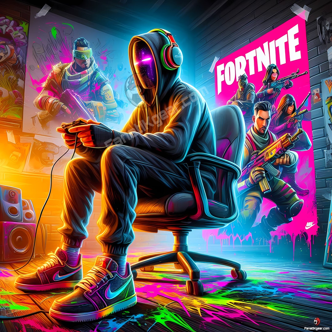 Video Game Poster Print, Gamer PNG, Kids Room Decor, Gaming Wall Art ...