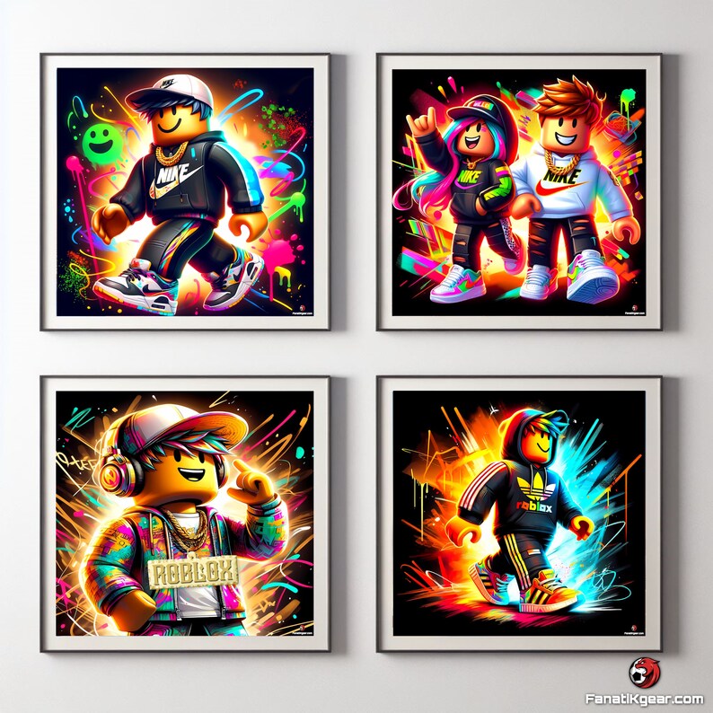 Roblox Bundle Gifts, Roblox Digital Print, Roblox for Kids, Roblox Set ...