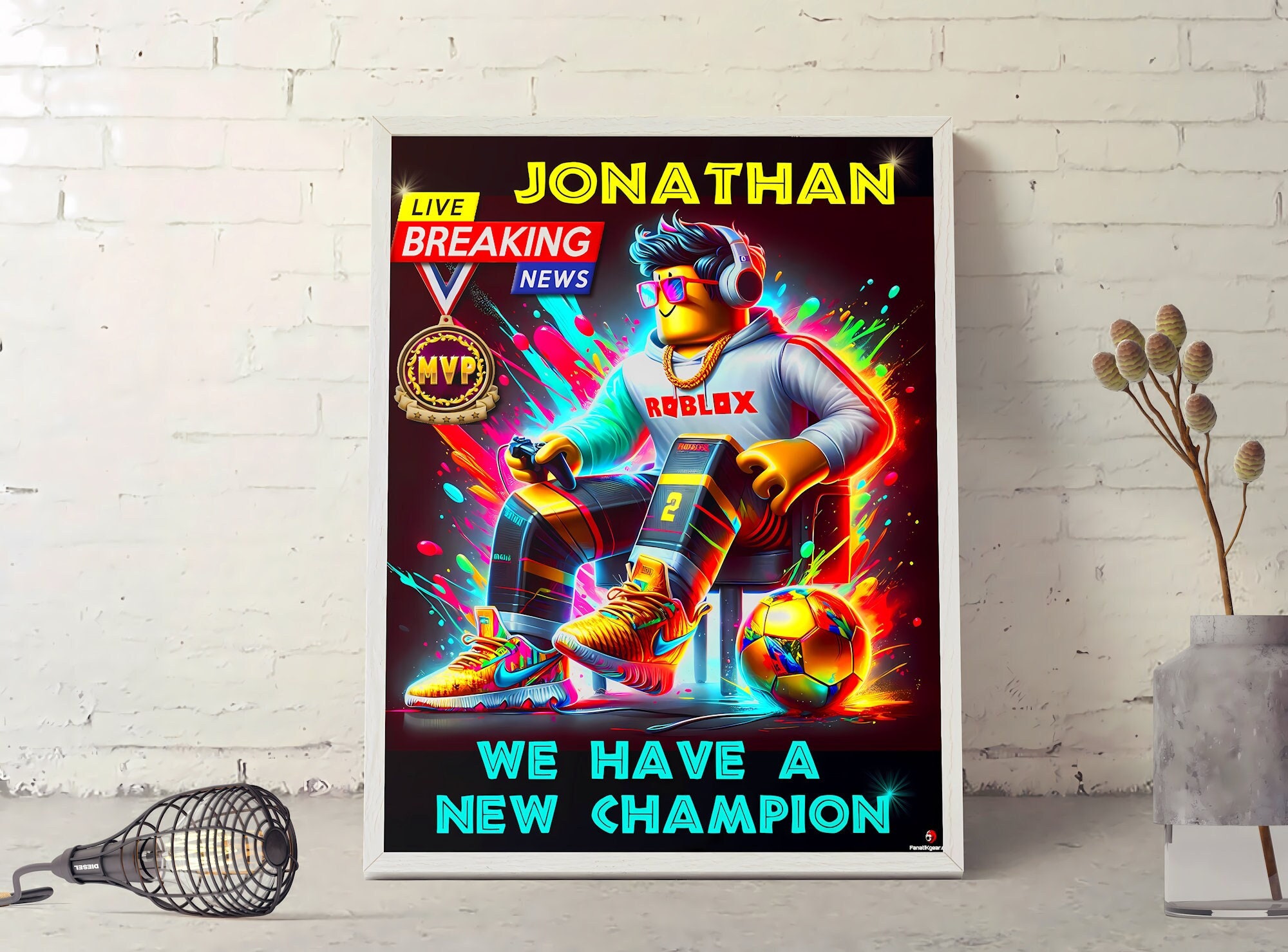 Customized Roblox Poster, Roblox Print, Personalized Roblox Print ...