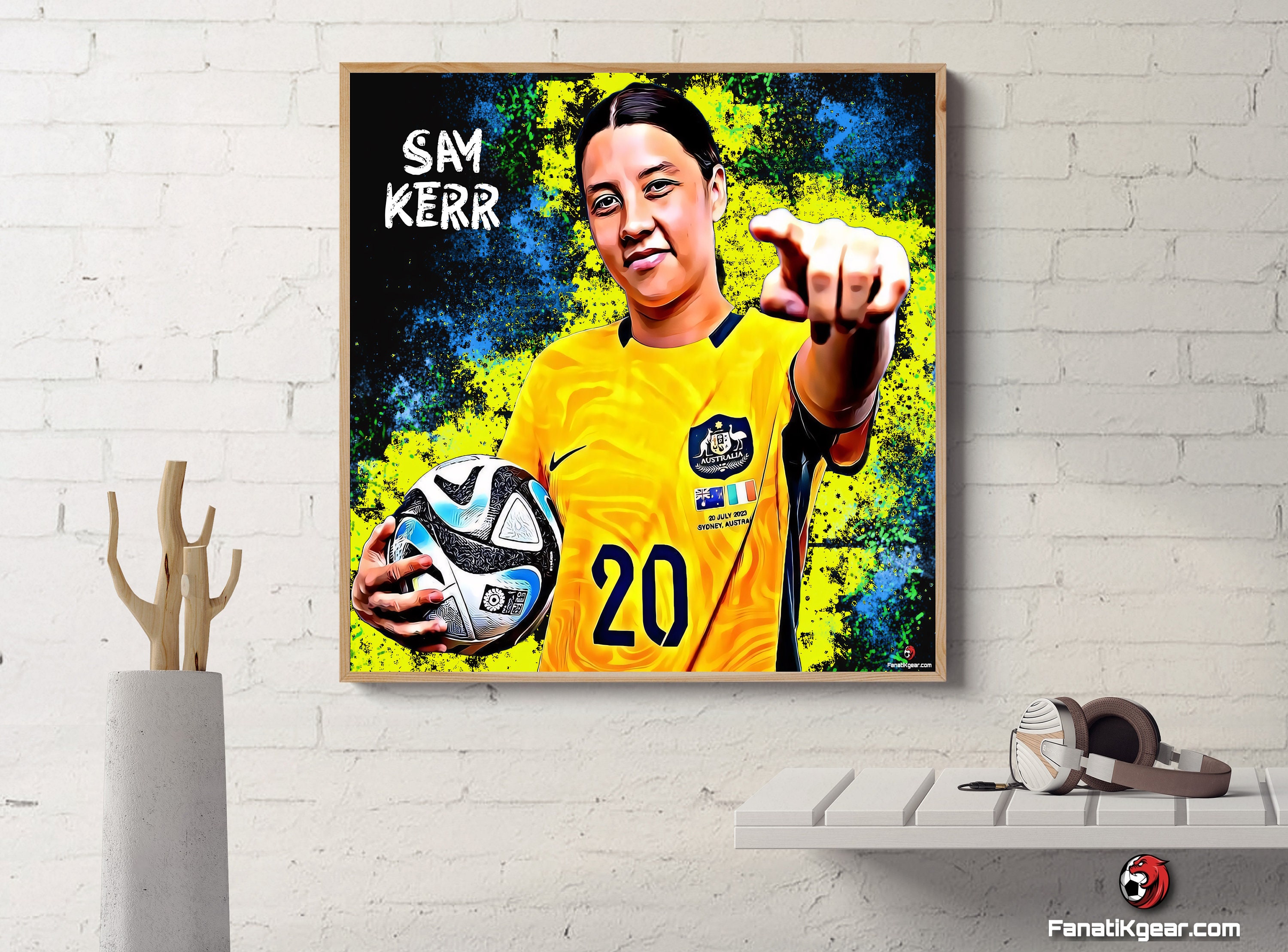 Sam Kerr Poster, the Matildas, Sam Kerr Art, Sam Kerr Digital Print ...
