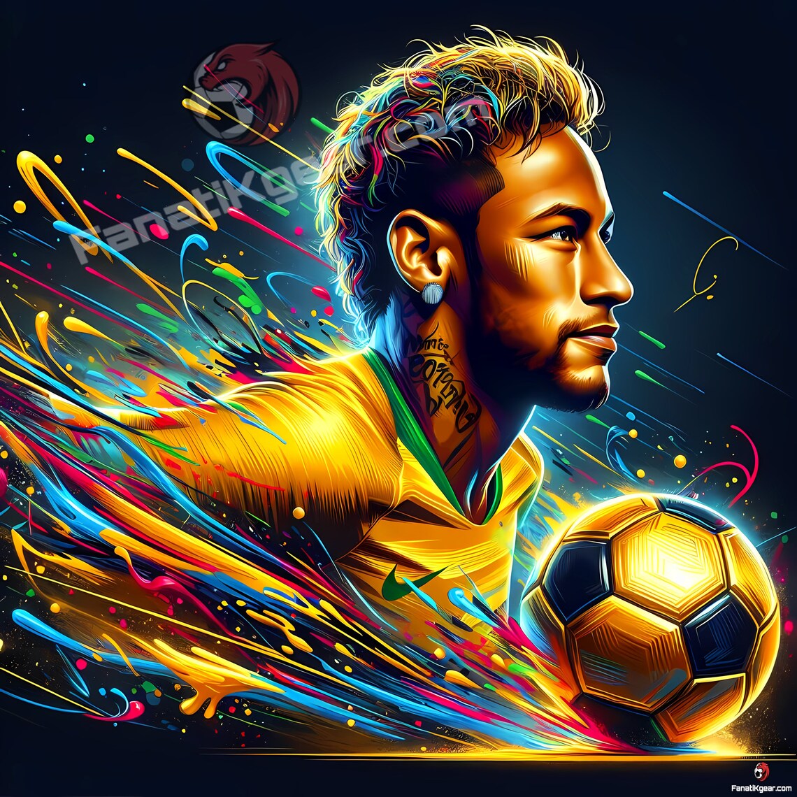 Neymar Poster, Neymar Printable Poster, Neymar Printable, Neymar Jr ...