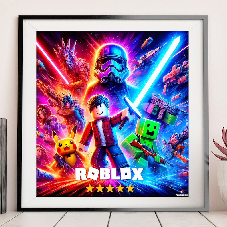 Roblox Print, Roblox Poster, Roblox Printable, Roblox the Movie,video ...