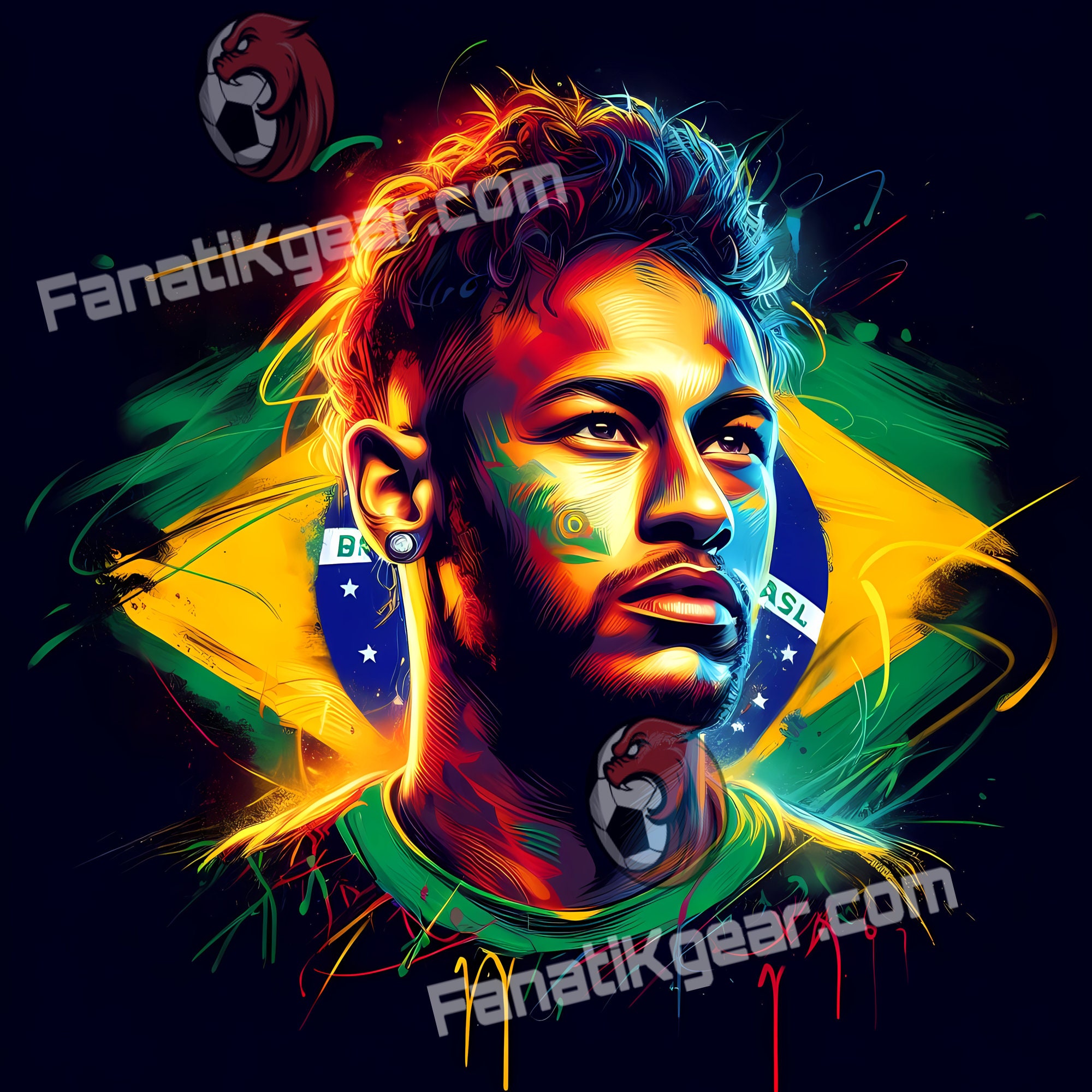 Neymar Print, Printable Neymar Poster, Neymar Printable, Neymar Jr ...