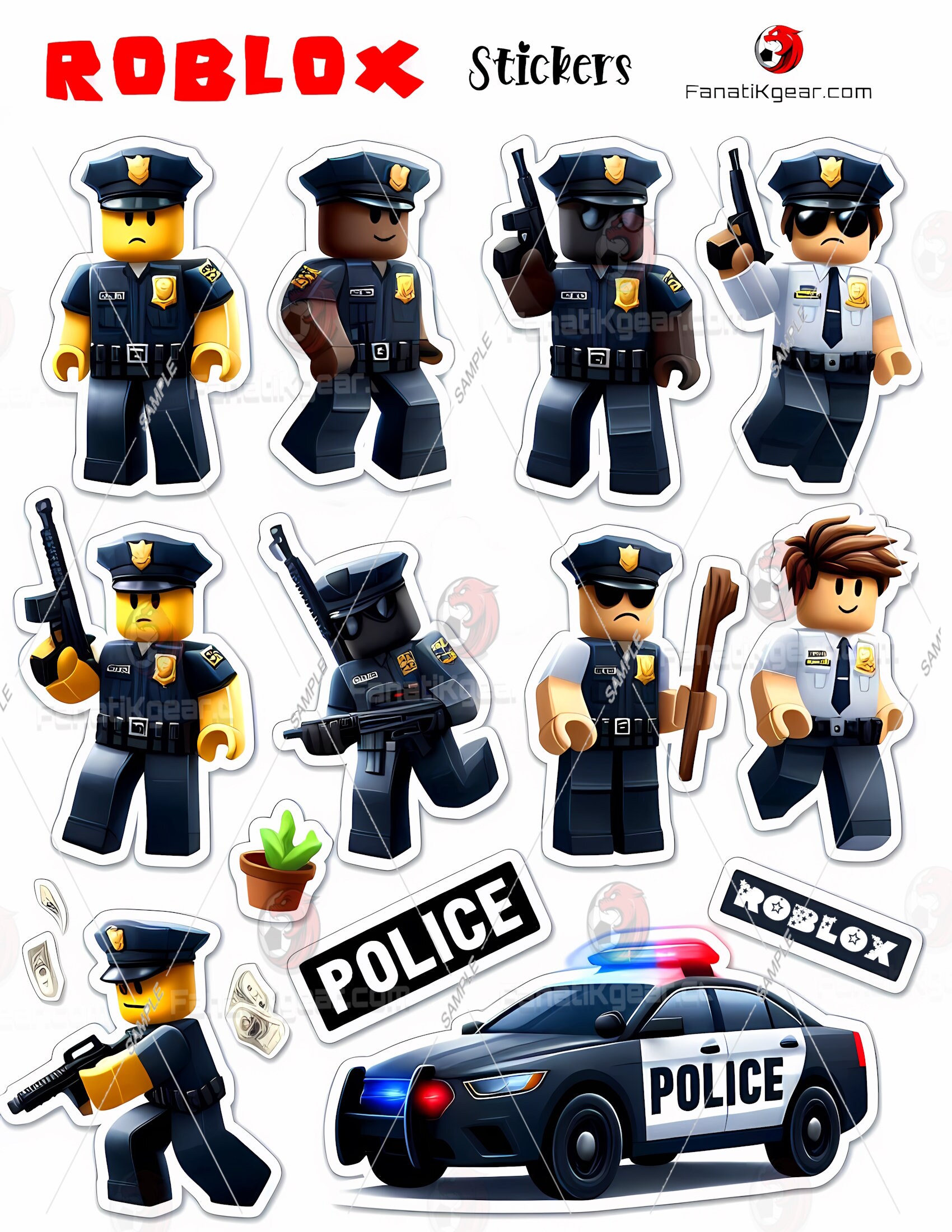 Roblox Stickers, 50 Roblox Printable, Digital Download, Gamers Boys ...