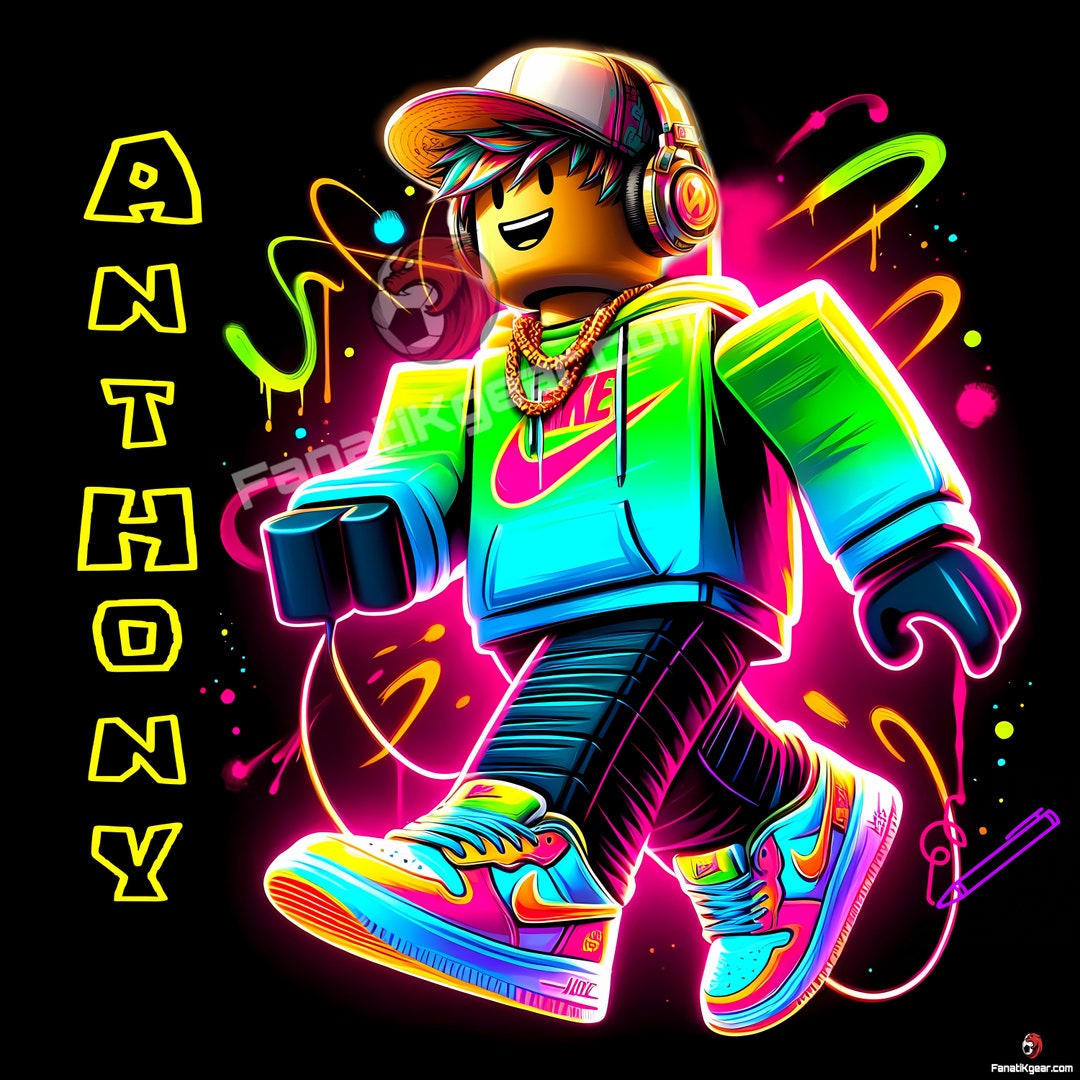 Roblox Custom Name , Roblox Birthday Gift, Personalized Roblox Print ...