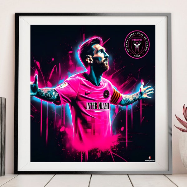 Messi Animate Print - Etsy