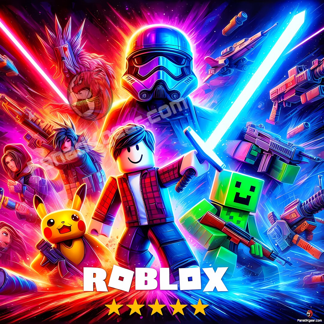Roblox Print, Roblox Poster, Roblox Printable, Roblox the Movie,video ...