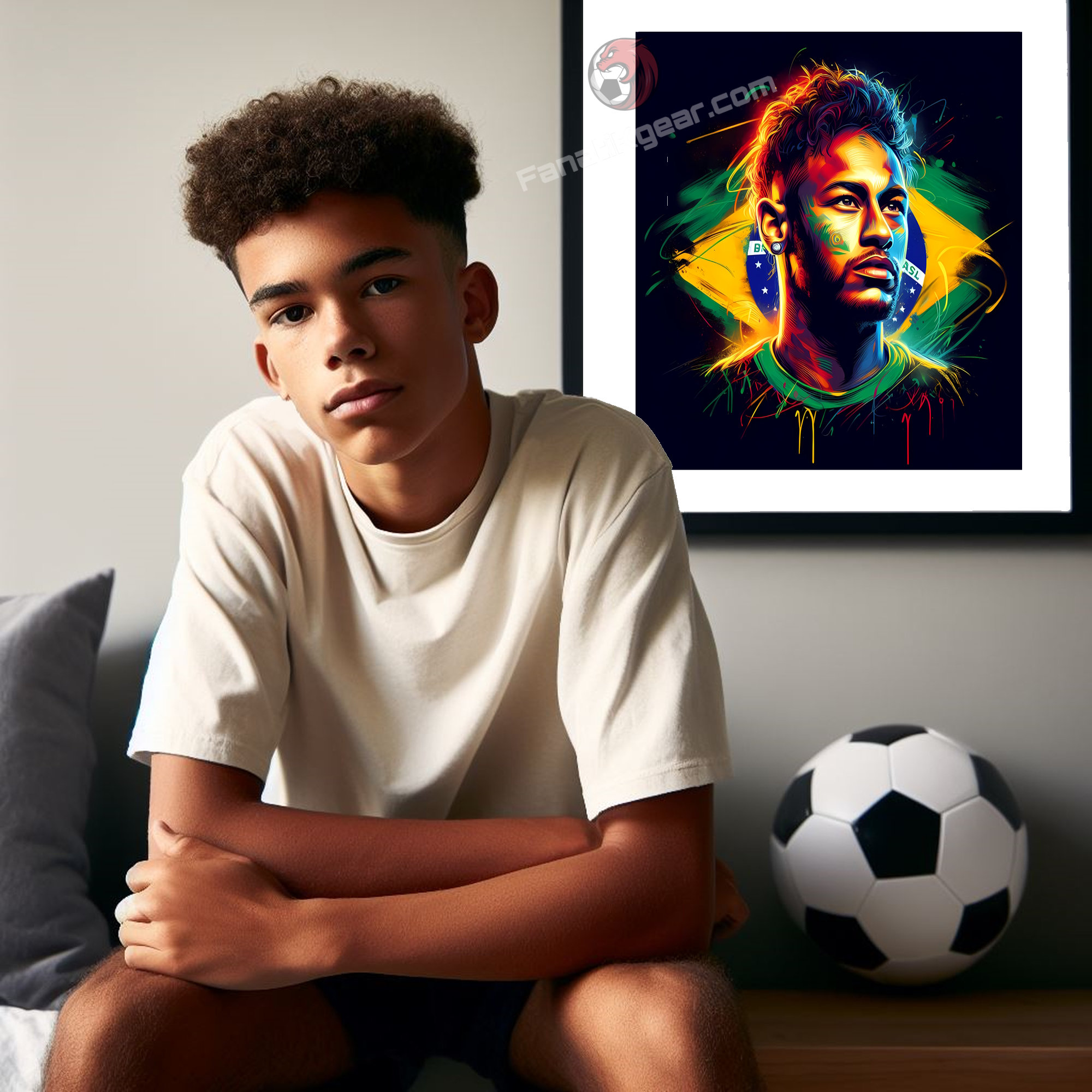 Neymar Print, Printable Neymar Poster, Neymar Printable, Neymar Jr ...