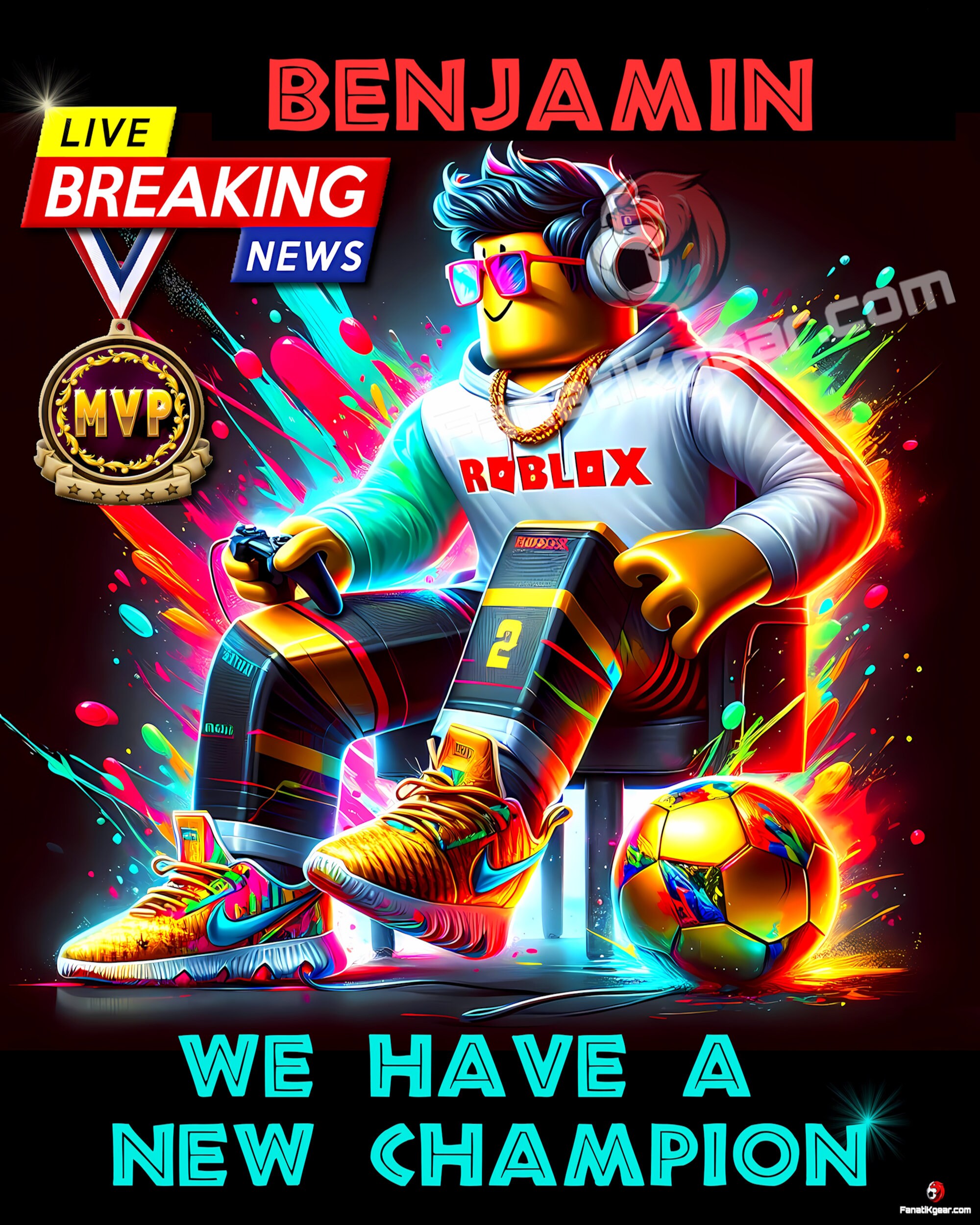 Customized Roblox Poster, Roblox Print, Personalized Roblox Print ...