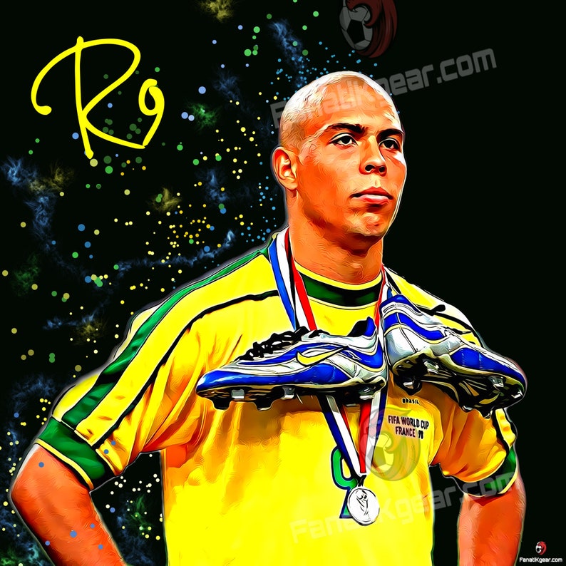 Wandkunst R9 Digitales Poster Ronaldo Nazario R9 Wandkunst Digitale ...