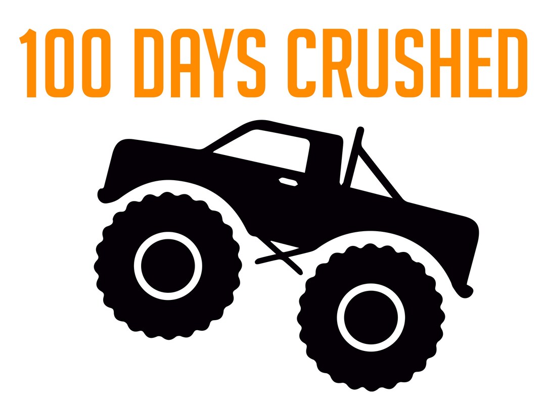 100 Days of School Monster Truck - Etsy