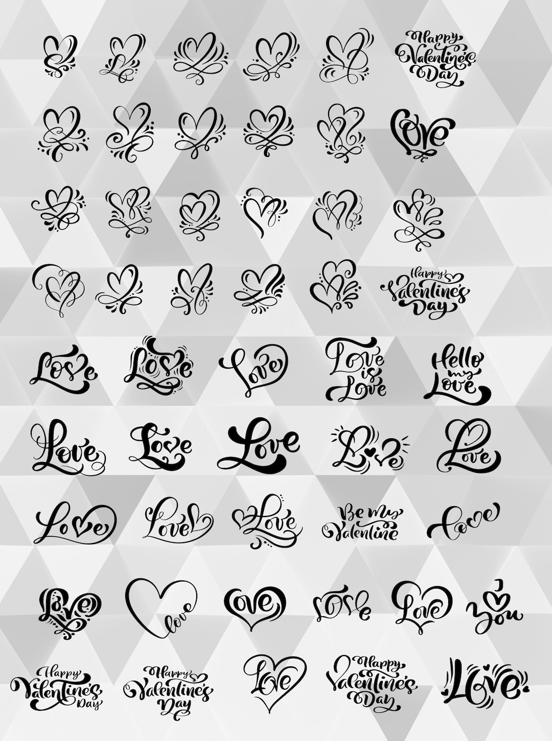 Valentines Day SVG Bundle - Etsy