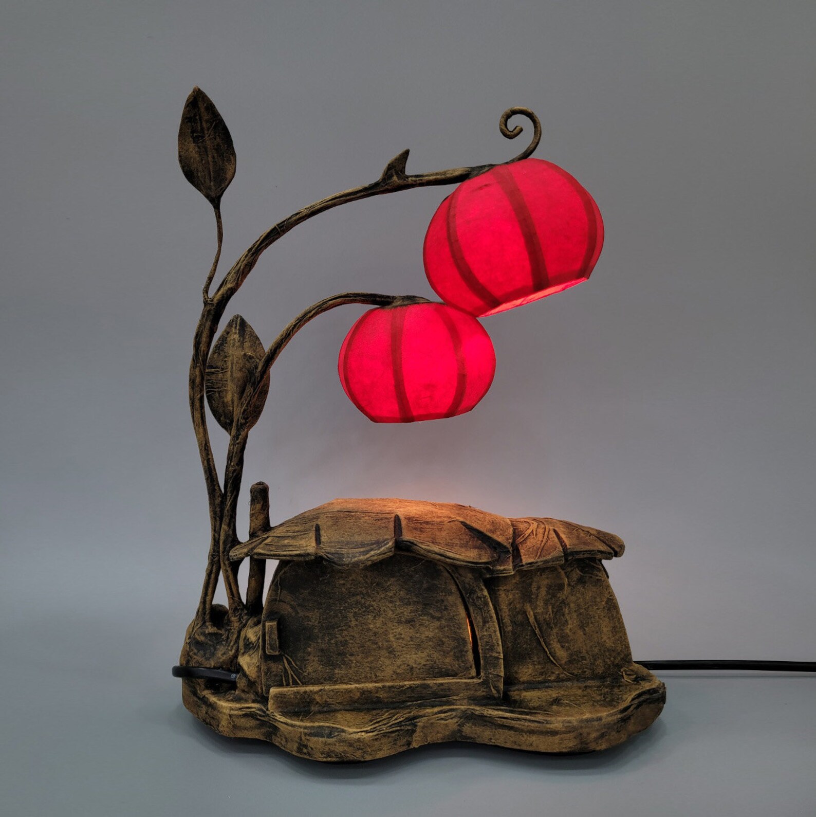 Asian House Lamp Korean Mulberry Paper Light Old Traditional House 초가지붕 ...