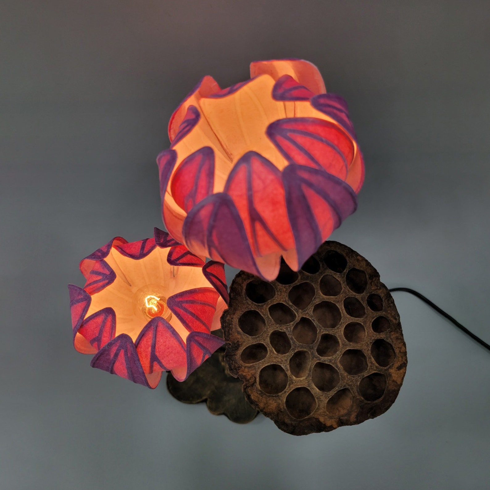Personalized Lotus Flower Lamp Handmade Night Light Korean - Etsy