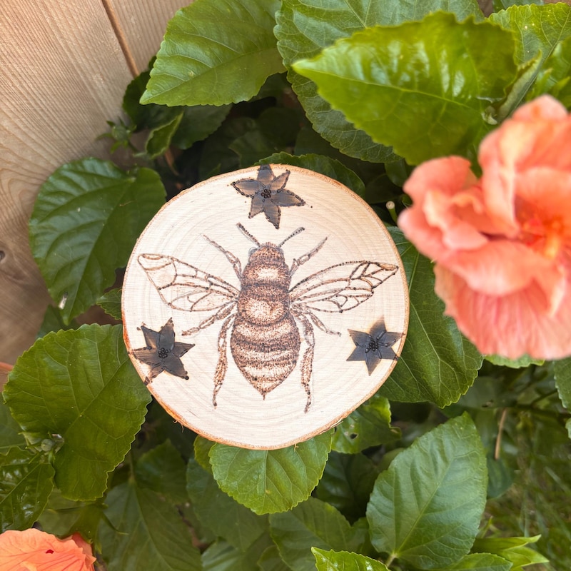 Pyrography Bee - Etsy
