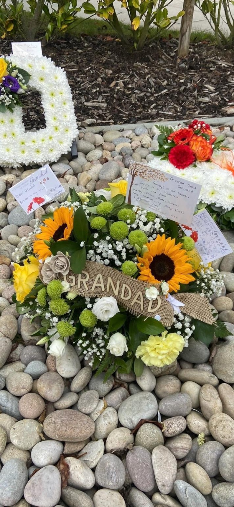 Personalised Funeral Flower Ribbon - Etsy