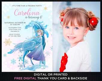 Frozen Photo Card | Etsy