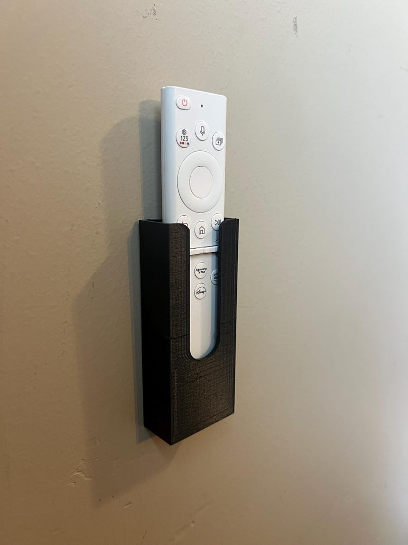 Wall Mounted TV Remote Holder- Works With Thin Remotes - Etsy