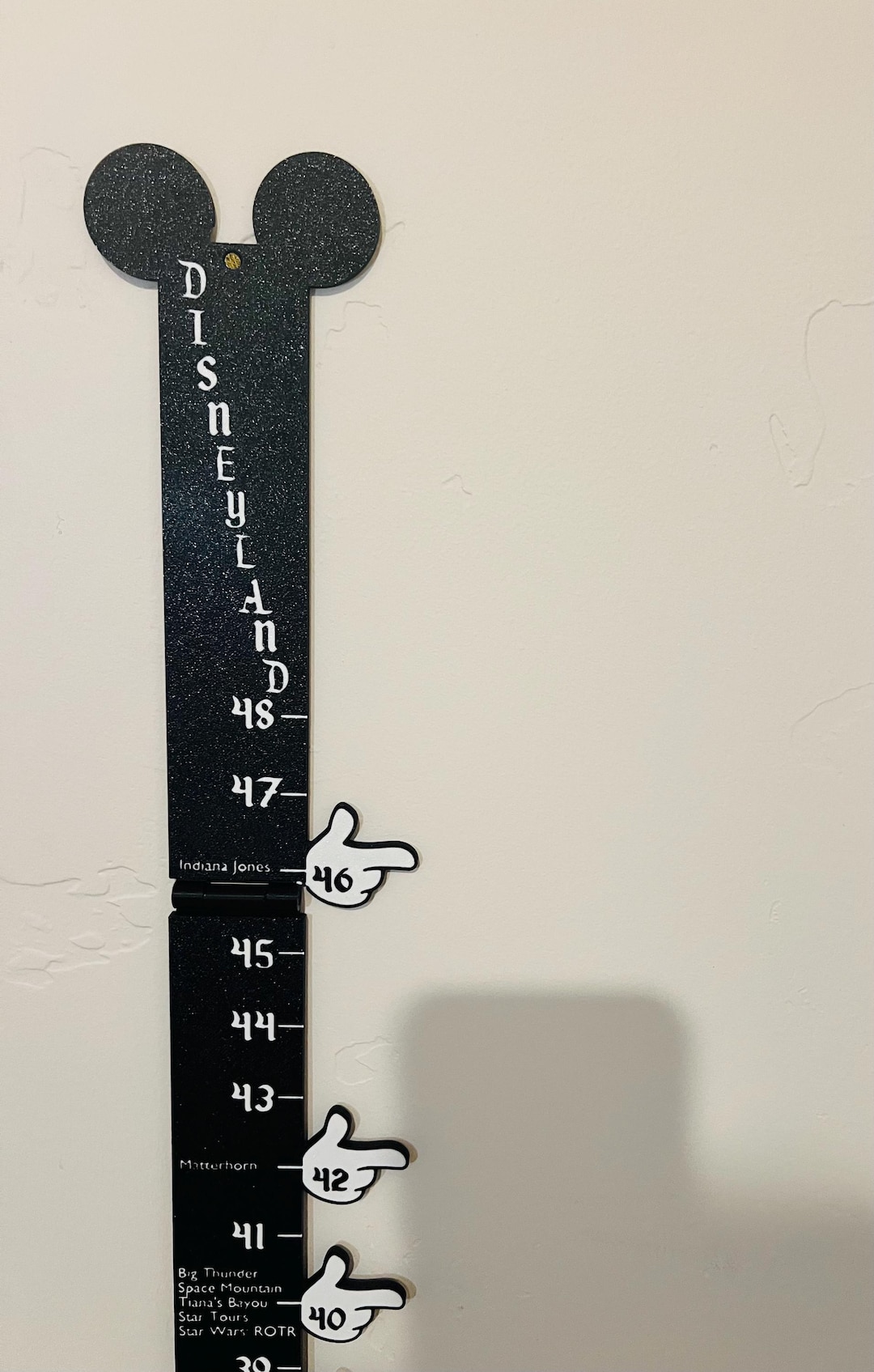 Disneyland Ride Height Chart / Ruler- Reusable, Foldable, Compact - Etsy