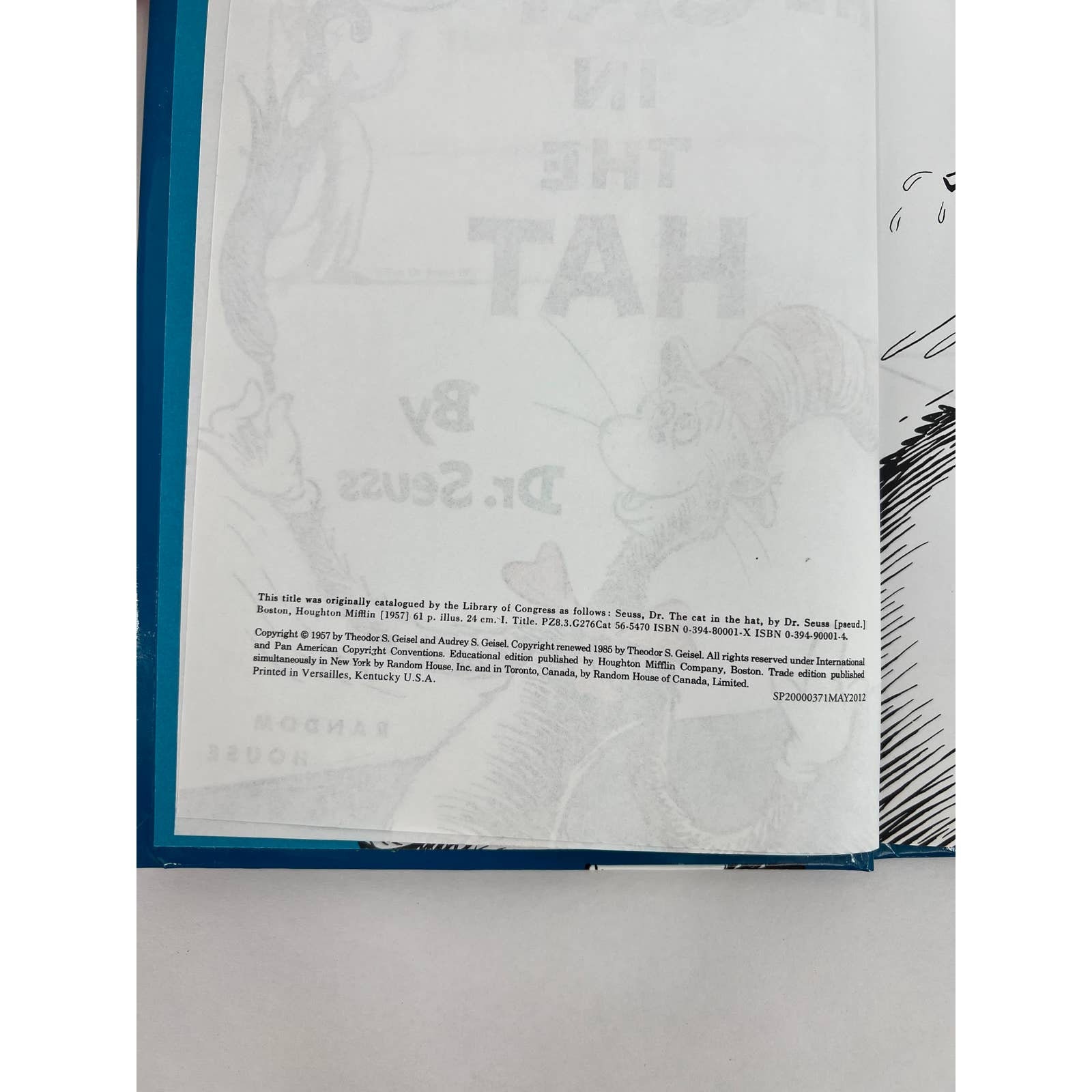 The Cat in the Hat Dr. Seuss 1985 Hard Cover I Can Read It - Etsy