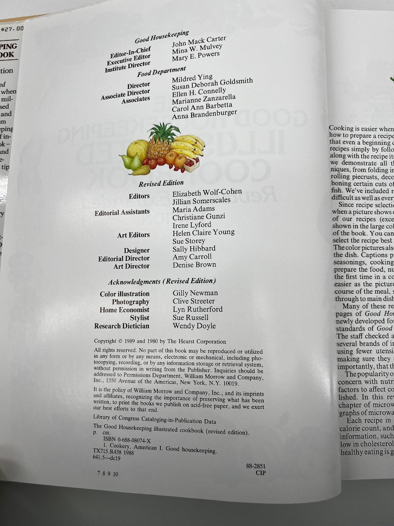 The Good Housekeeping Illustrated Cookbook 1989 Revised Expanded Ed ...