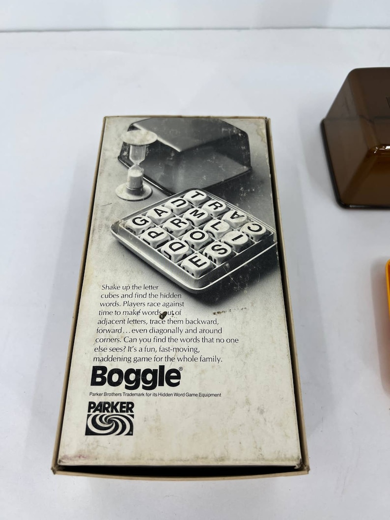 VINTAGE Boggle 1976 Parker Brothers Complete Word Game - Etsy