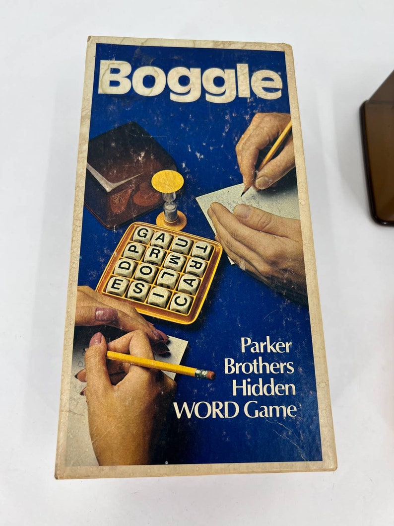 VINTAGE Boggle 1976 Parker Brothers Complete Word Game - Etsy
