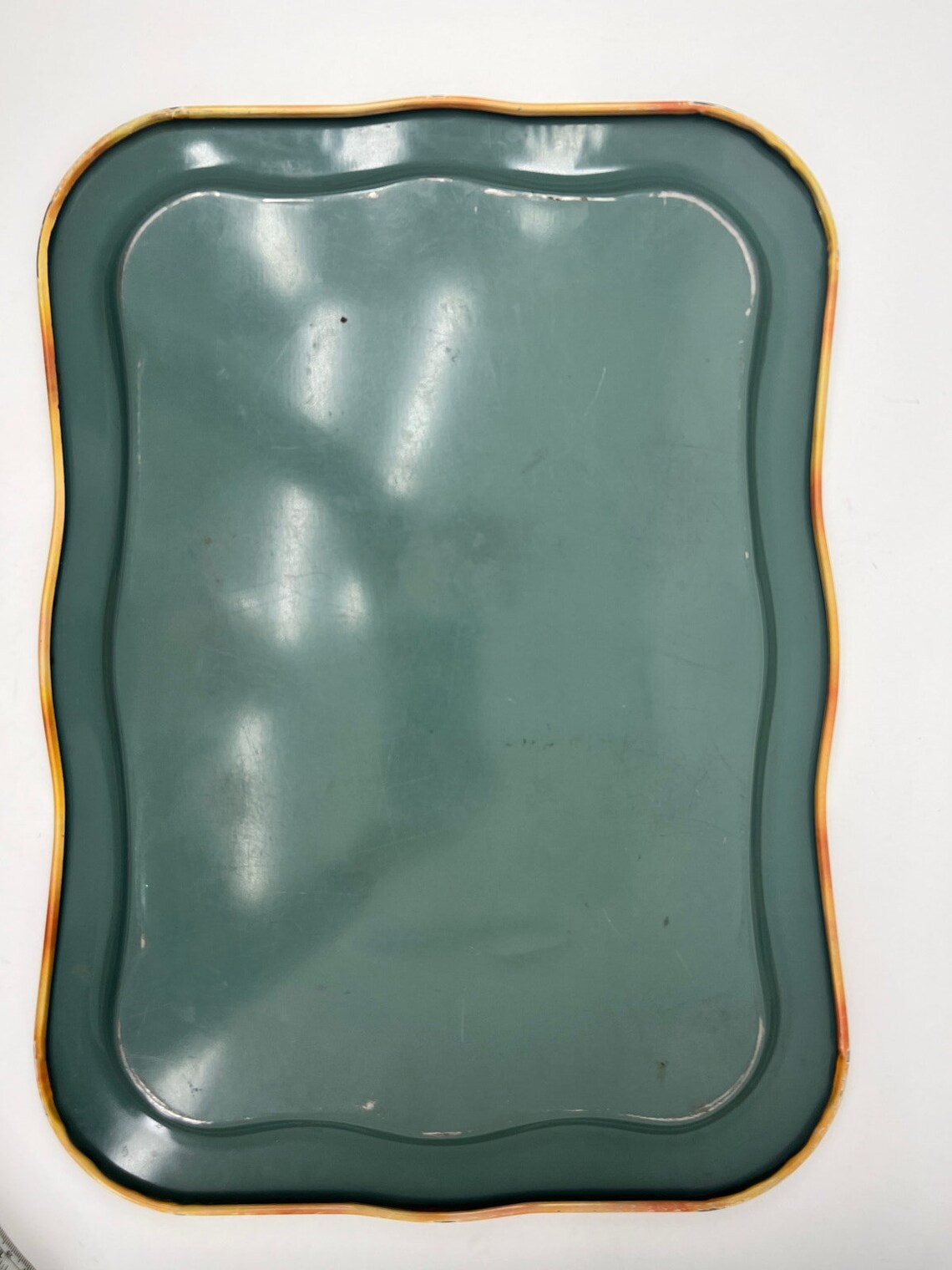 Vintage Coca-cola Metal Serving Tray Fall Harvest Red Rectangle 19 X 14 ...